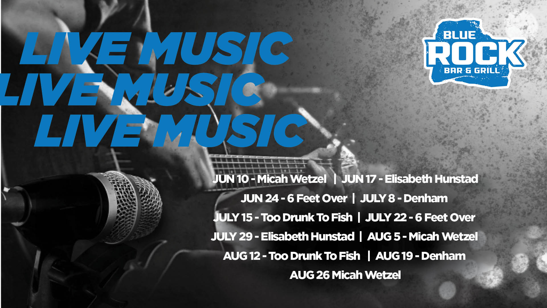 SUMMER CONCERT SERIES - FRIDAYS 6pm - 10pm at Blue Rock - Blue Rock Bar ...