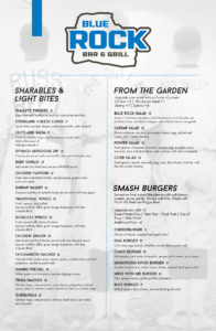 Menu | Blue Rock Bar & Grill